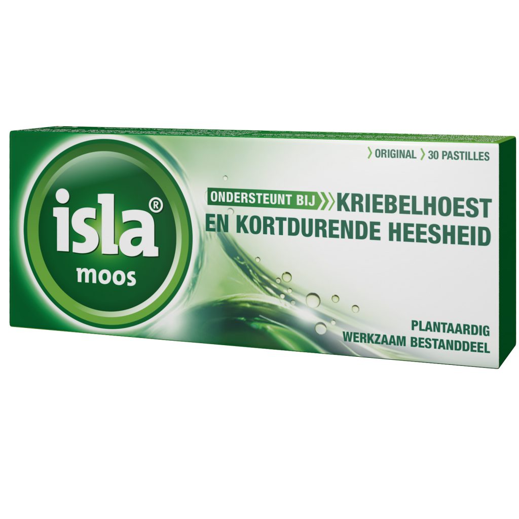 Isla Moos 30 keelpastilles tegen kriebelhoest en heesheid - SomnoShop.eu